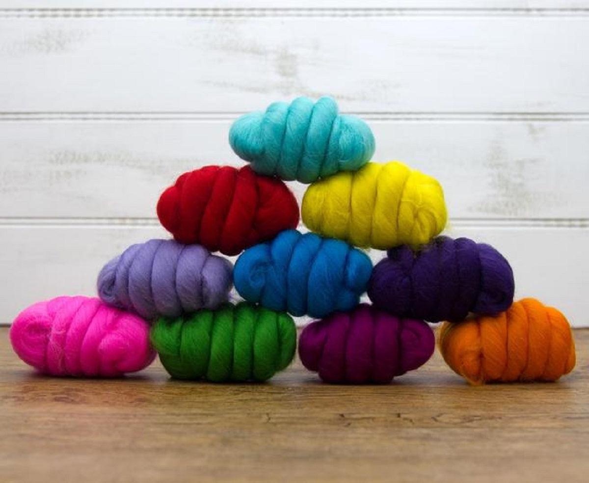 Mixed Merino Wool Variety Pack | Beautiful Brights (Multicolored) 250 ...
