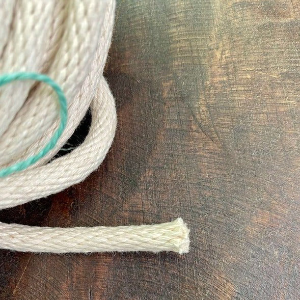 9.5mm Cotton Solid Braid Filler Cord - 25 foot bundle – Handy Knots