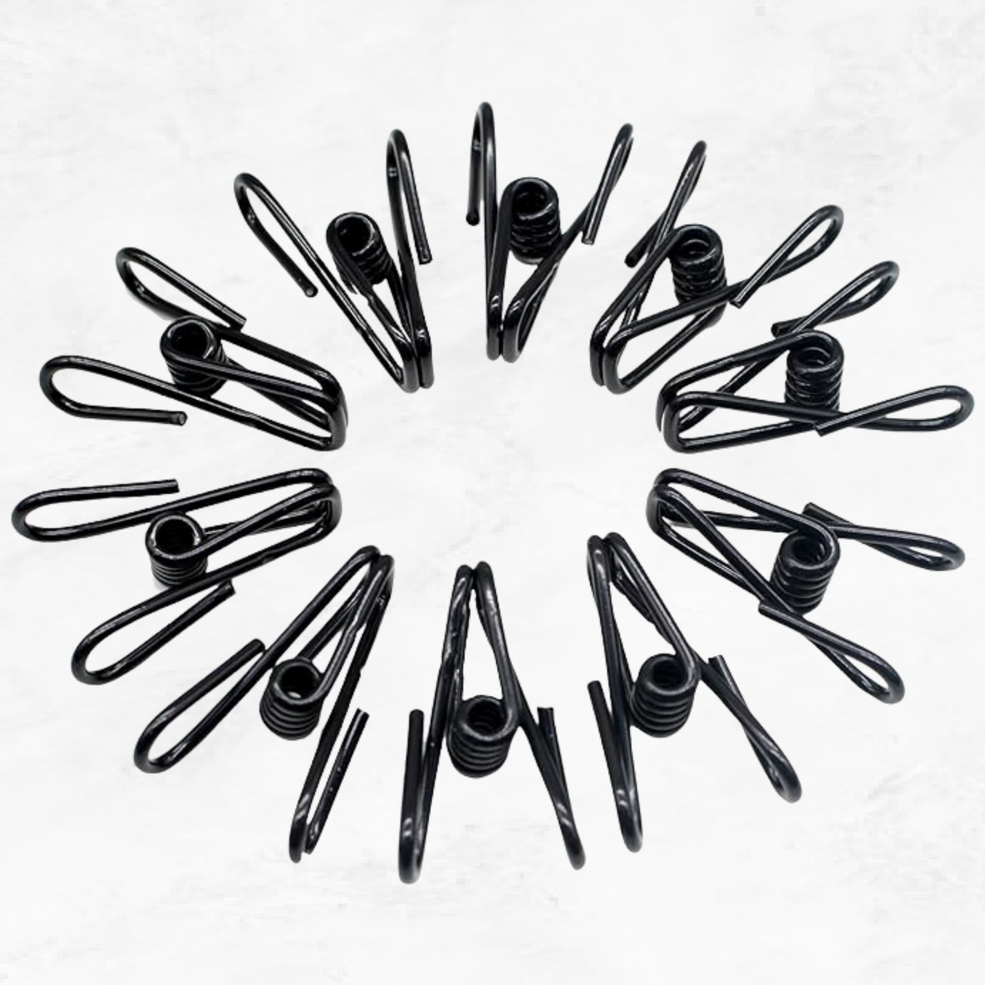 Black 2 Inch Steel Wire Clip – Handy Knots